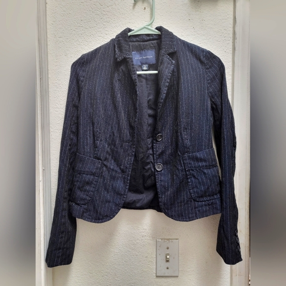 Banana Republic | Jackets & Coats | Banana Republic Blue Pinstripe Blazer | Poshmark